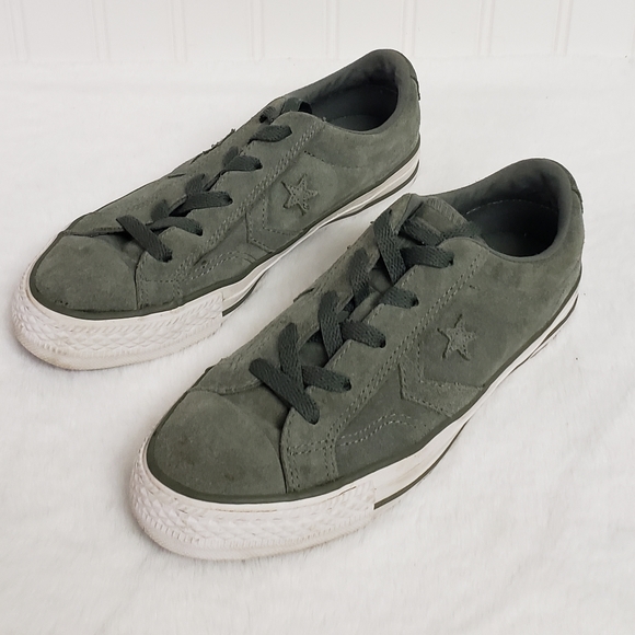 Converse | Shoes | Converse One Star Suede Army Green 6 | Poshmark